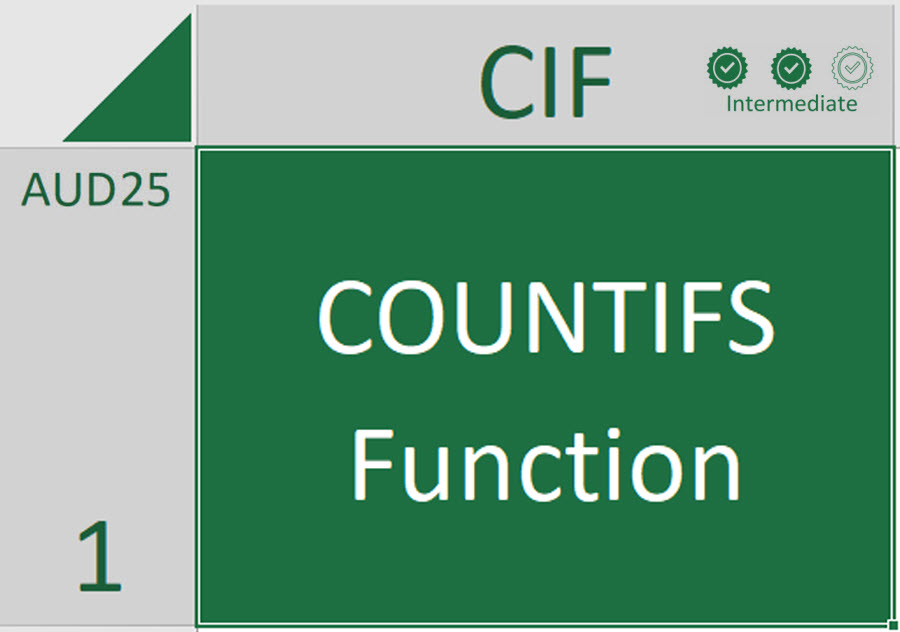 Excel COUNTIFS Function Excel COUNTIFS Function